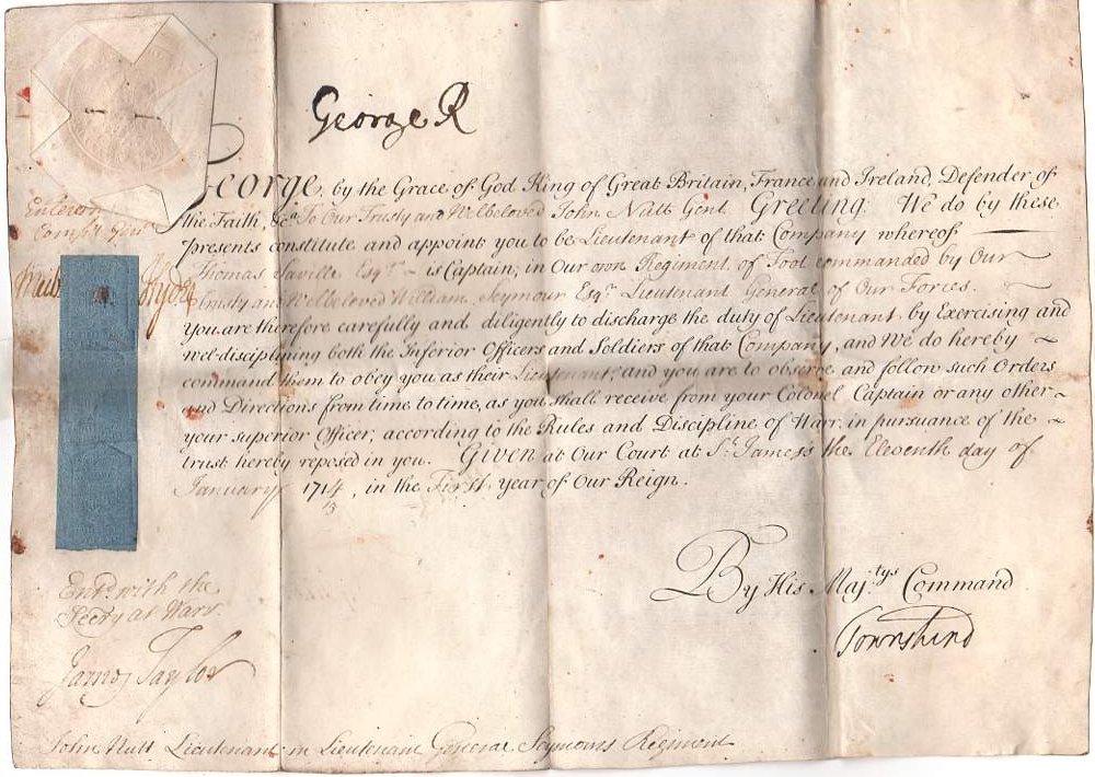 GEORGE I, letters, autographs, documents, manuscripts