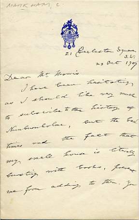 MARKHAM, Sir Clements Robert, letters, autographs, documents, manuscripts