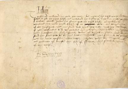 EDWARD VI, letters, autographs, documents, manuscripts