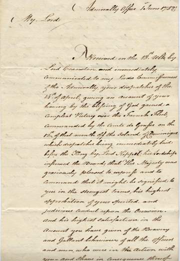 [RODNEY, George Bridges, 1st Baron], letters, autographs, documents ...