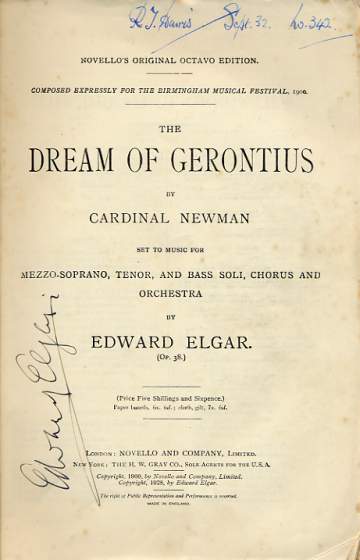 ELGAR, Sir Edward, letters, autographs, documents, manuscripts