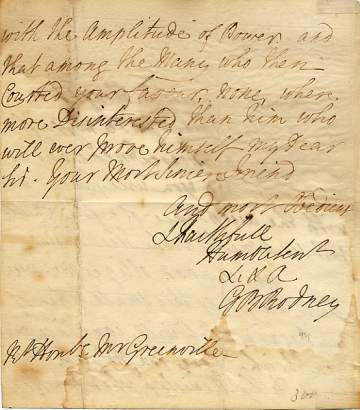 RODNEY, George Bridges, 1st Baron, letters, autographs, documents ...