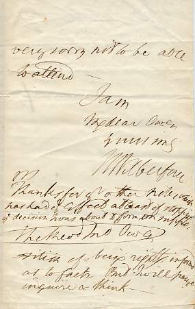 WILBERFORCE, William, letters, autographs, documents, manuscripts