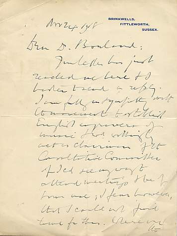 ELGAR, Sir Edward, letters, autographs, documents, manuscripts