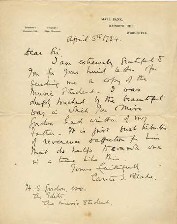[ELGAR, Sir Edward], letters, autographs, documents, manuscripts