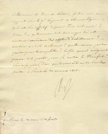 NAPOLEON I, letters, autographs, documents, manuscripts