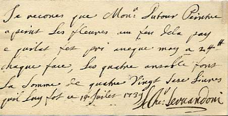 SERVANDONI, Giovanni Niccol•, letters, autographs, documents, manuscripts