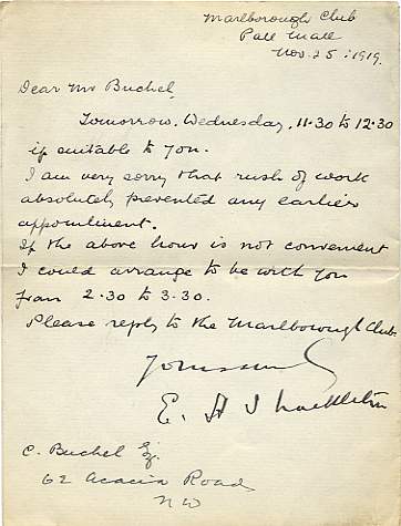 SHACKLETON, Sir Ernest Henry, letters, autographs, documents, manuscripts