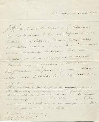 WIFFEN, Jeremiah Holmes, letters, autographs, documents, manuscripts