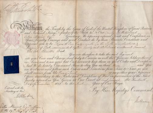 WILLIAM IV, letters, autographs, documents, manuscripts
