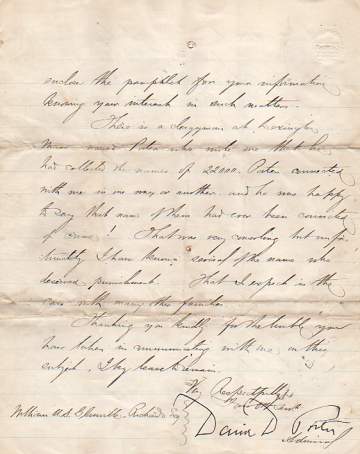 PORTER, David Dixon, letters, autographs, documents, manuscripts